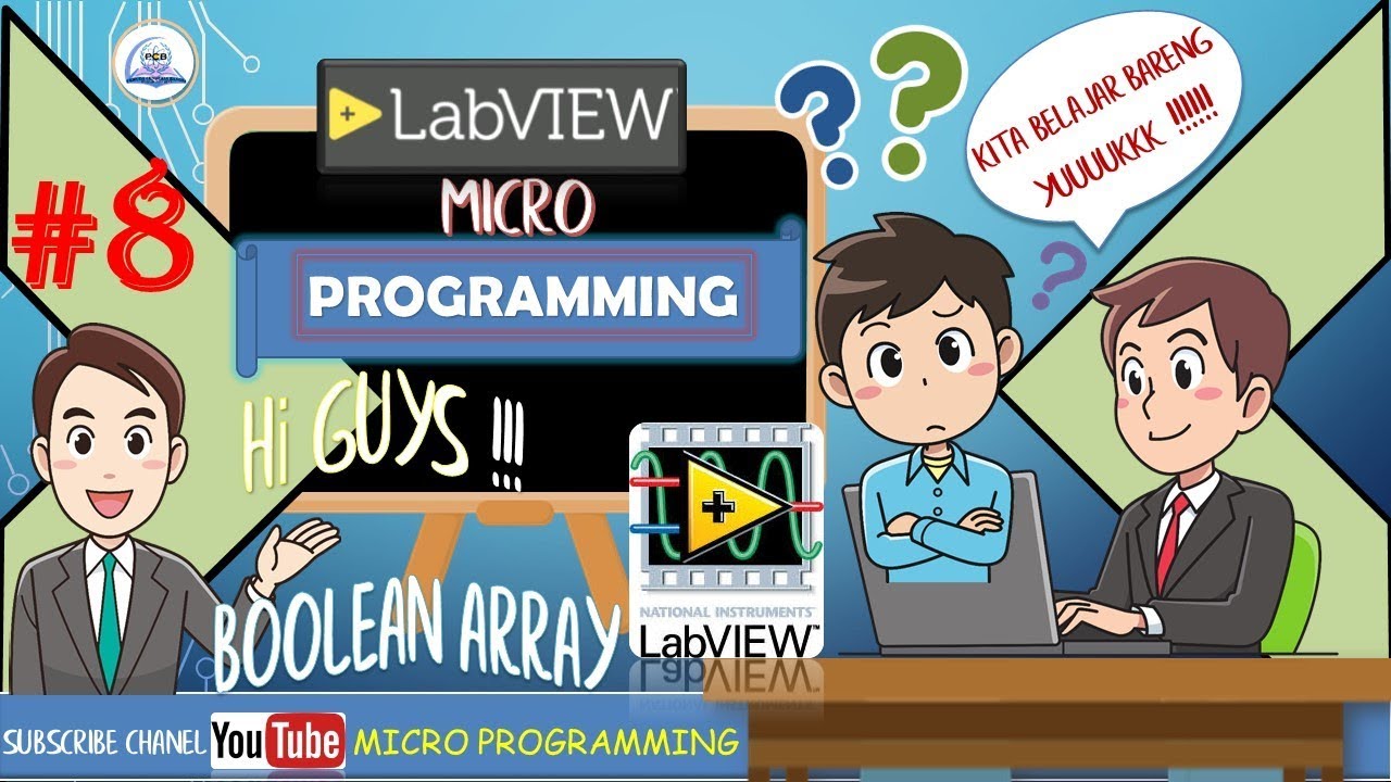 LabVIEW dasar #8 Boolean Array - YouTube