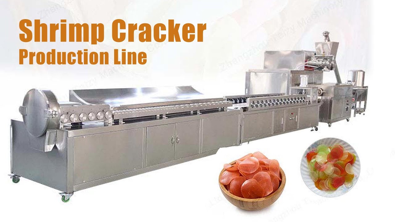 Prawn Cracker Processing Line | Commerical Prawn Cracker Making Machine ...