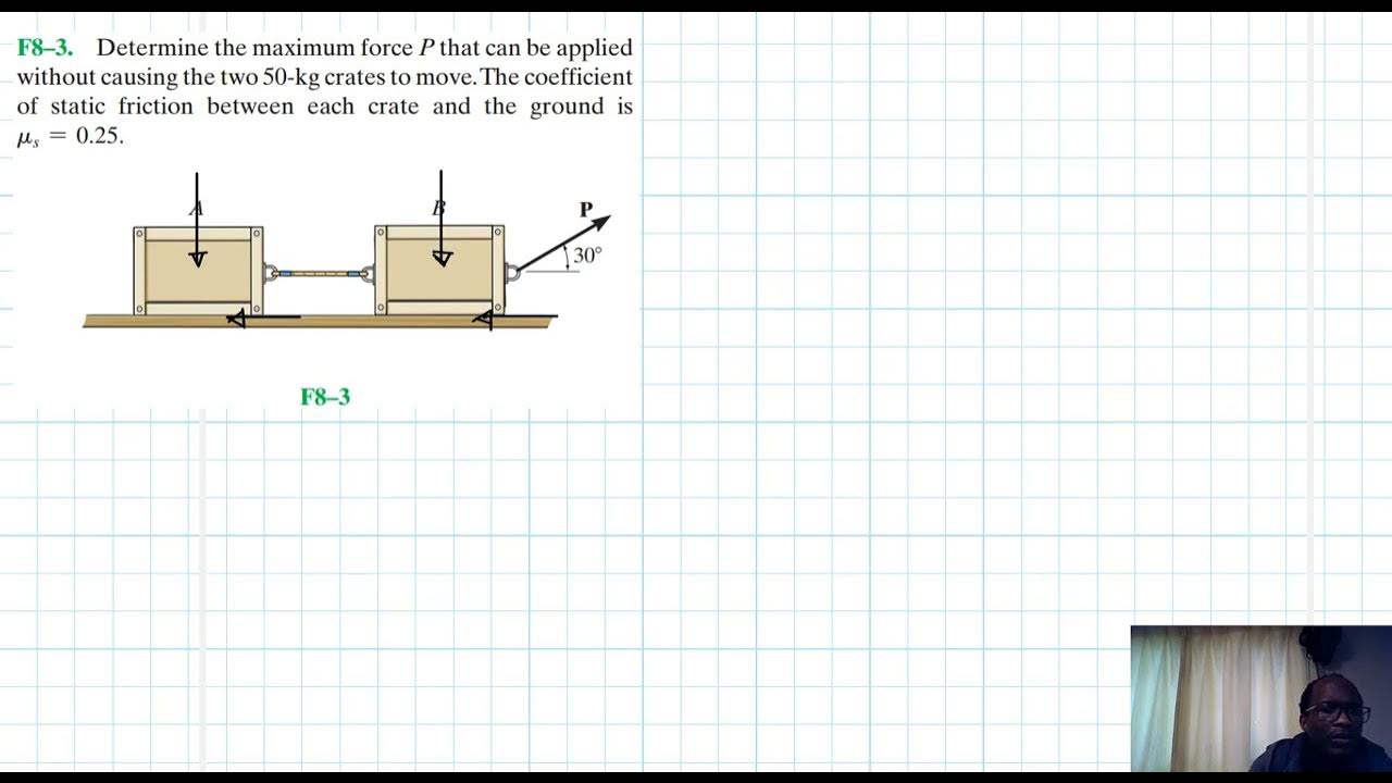 F8–3 Friction (Chapter 8: Hibbeler Statics) Benam Academy - YouTube