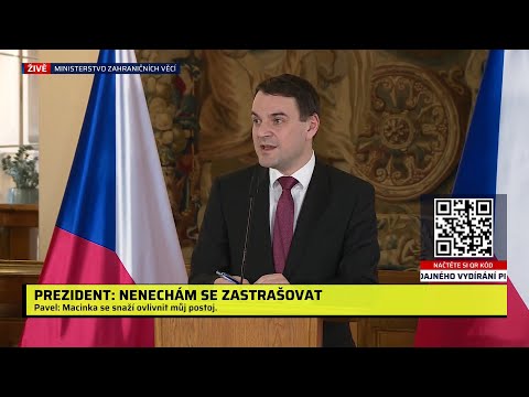 Macinka se omlouvat nehodlá: Pavla chce odstřihnout od jednání se šéfem NATO