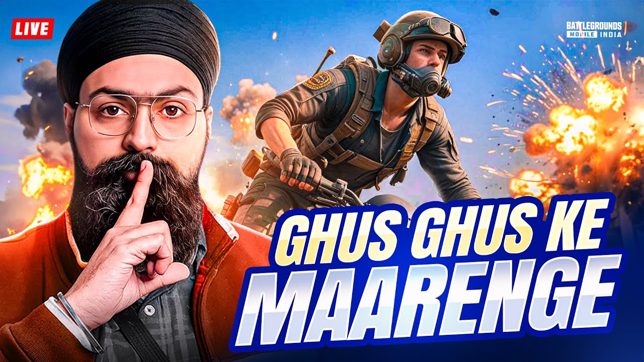 GHUS GHUS KE MAARENGE 😈 | AslaSardar | #bgmi #bgmilive #bgmiindia #live ...