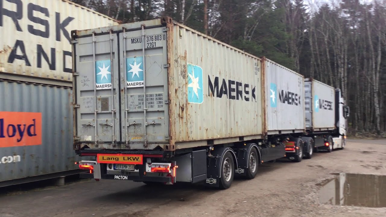 Giga-Liner Lang-LKW Eurocombi LZV Gigaliner - YouTube