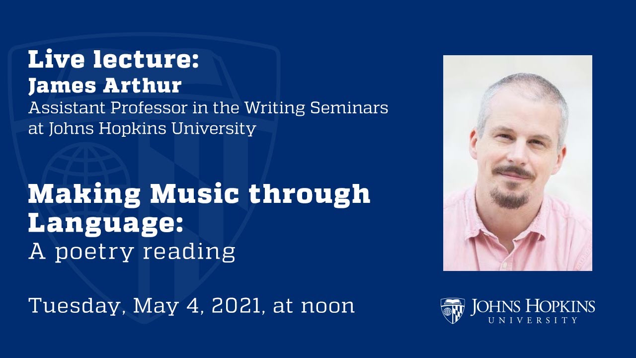 Making Music through Language: A poetry reading with James Arthur - YouTube