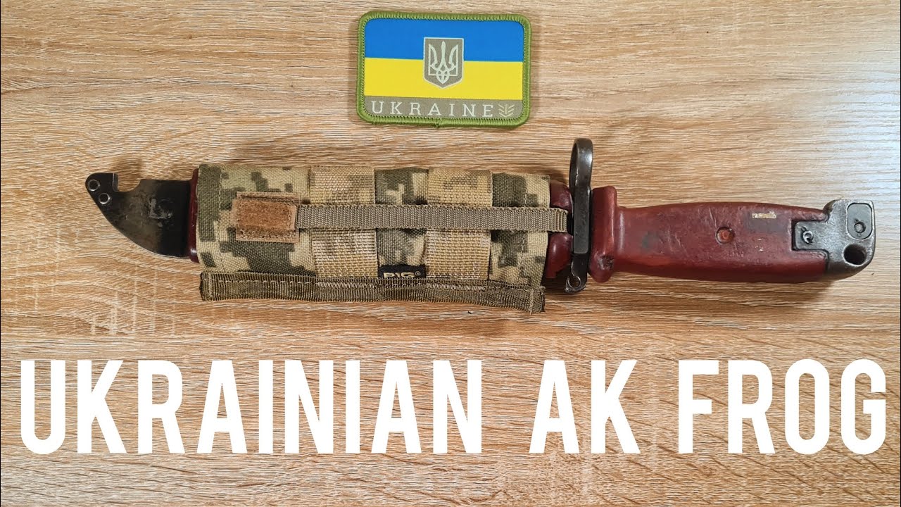 Ukrainian AK bayonet frogs - YouTube