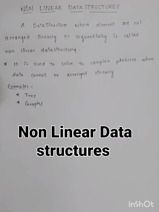 Non Linear Data Structure #DataStructures - YouTube