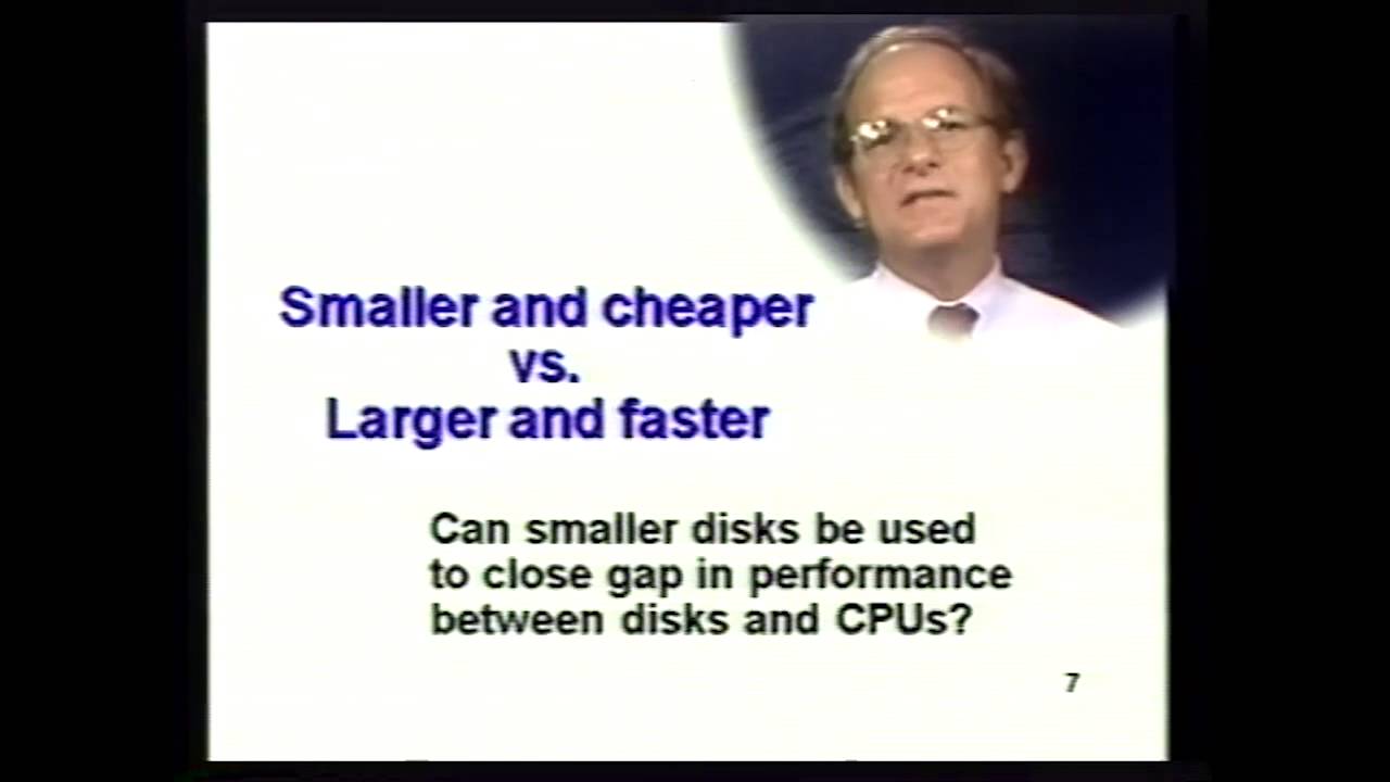 David Patterson's 1992 Introduction to RAID (9 minutes) - YouTube
