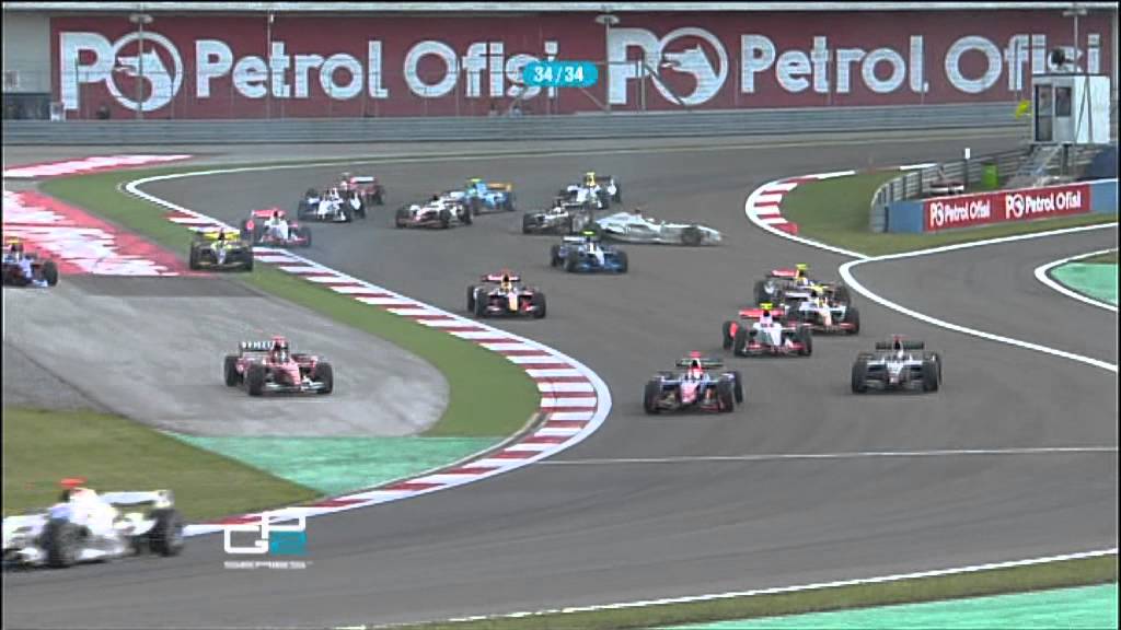 Istanbul 2008 GP2 Feature Race Start - YouTube