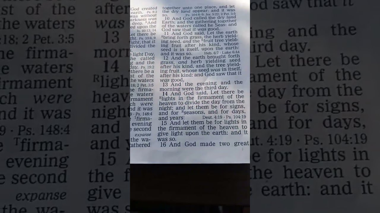 Genesis Chapter 1 Verse 13 YouTube Genesis Chapter 1 Verse 13 YouTube