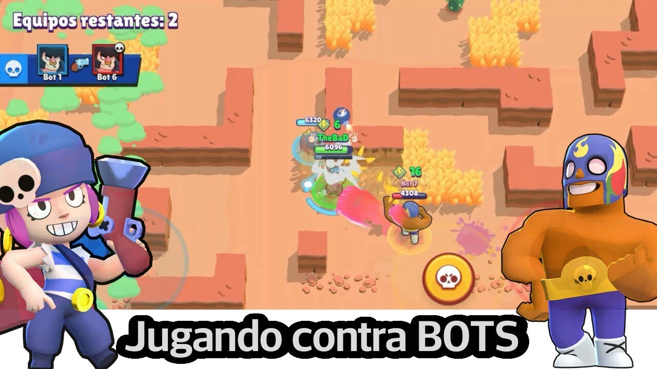 ENTRENANDO CON BOTS - BRAWL STARS - YouTube