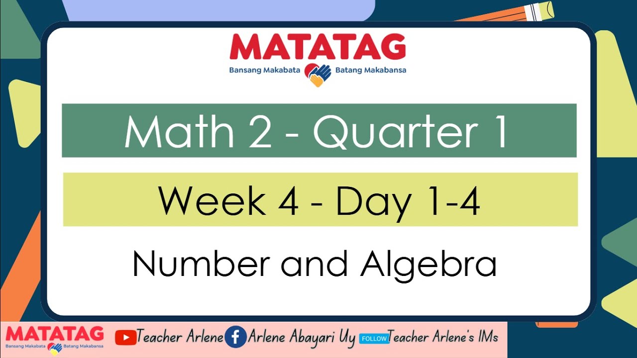 Math 2 Week 4 Day 1 to 4 Quarter 1 Number and Algebra - YouTube