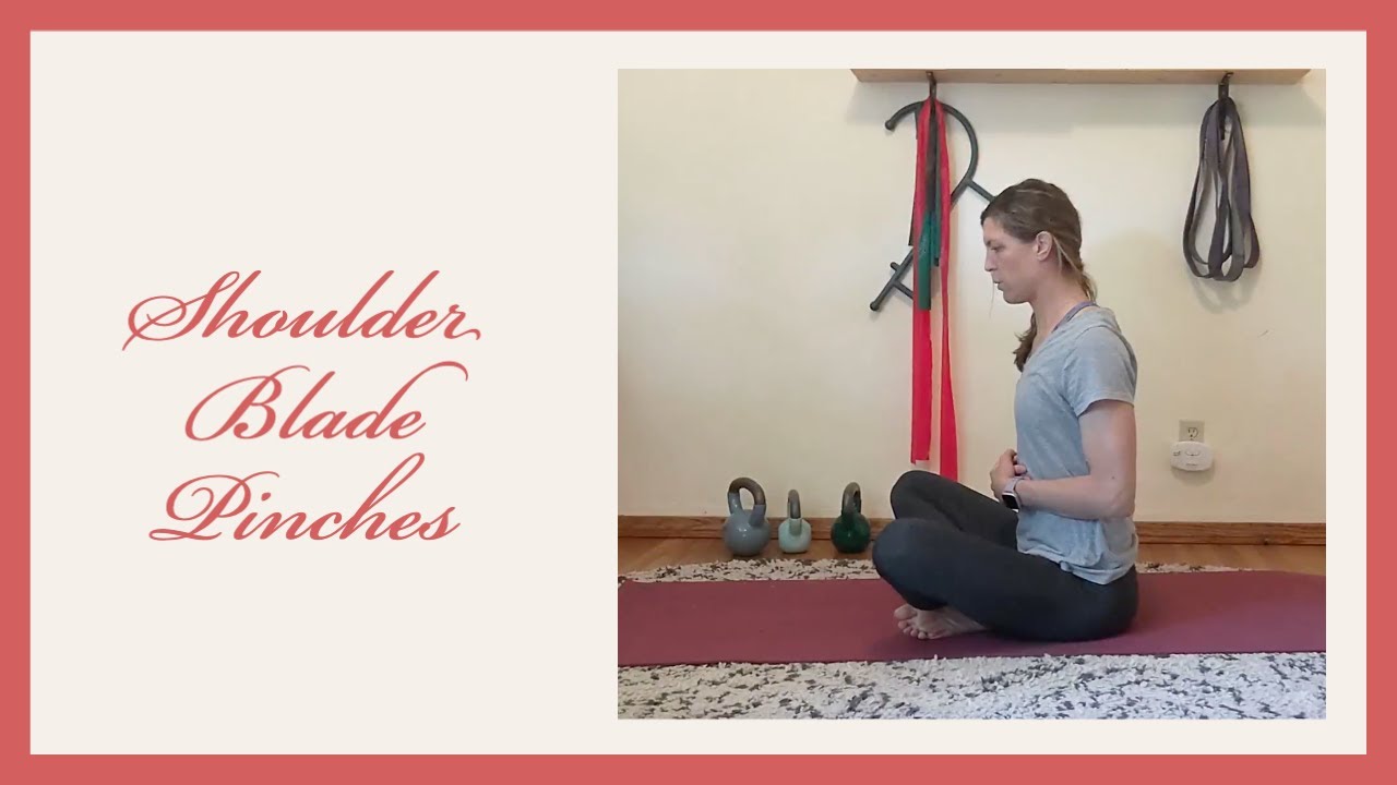 Shoulder Blade Pinches - YouTube