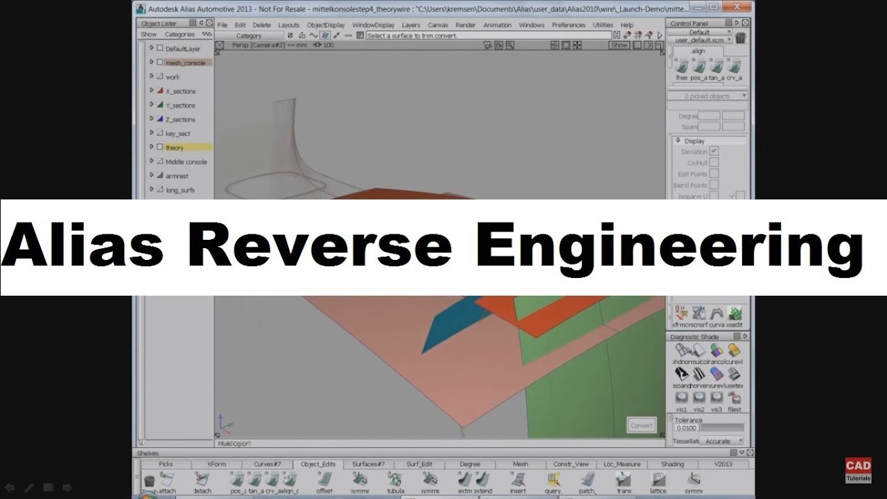 Alias AutoStudio - Reverse Engineering for Class A Modeling in ...