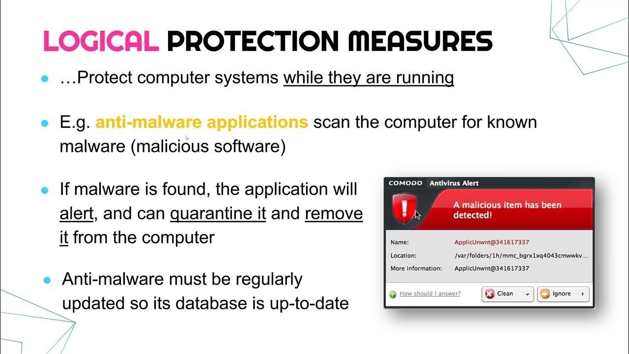 Logical Protection Measures - Anti-Malware & Firewalls - YouTube