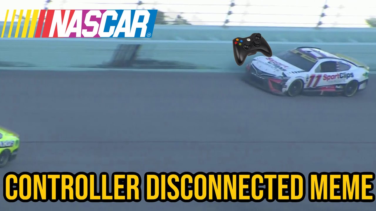 Denny Hamlin’s Controller Disconnected | NASCAR Meme - YouTube