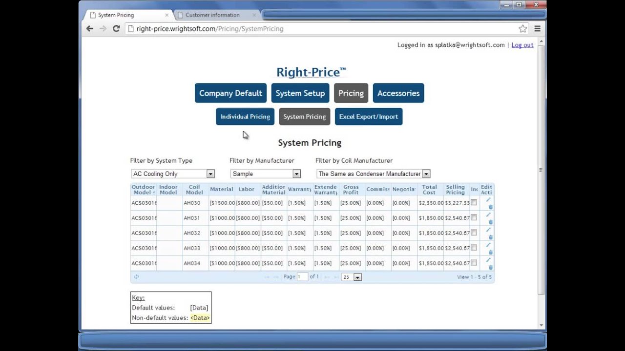 [Wrightsoft] Pricing: Individual and System - a Right Mobile Consultant ...