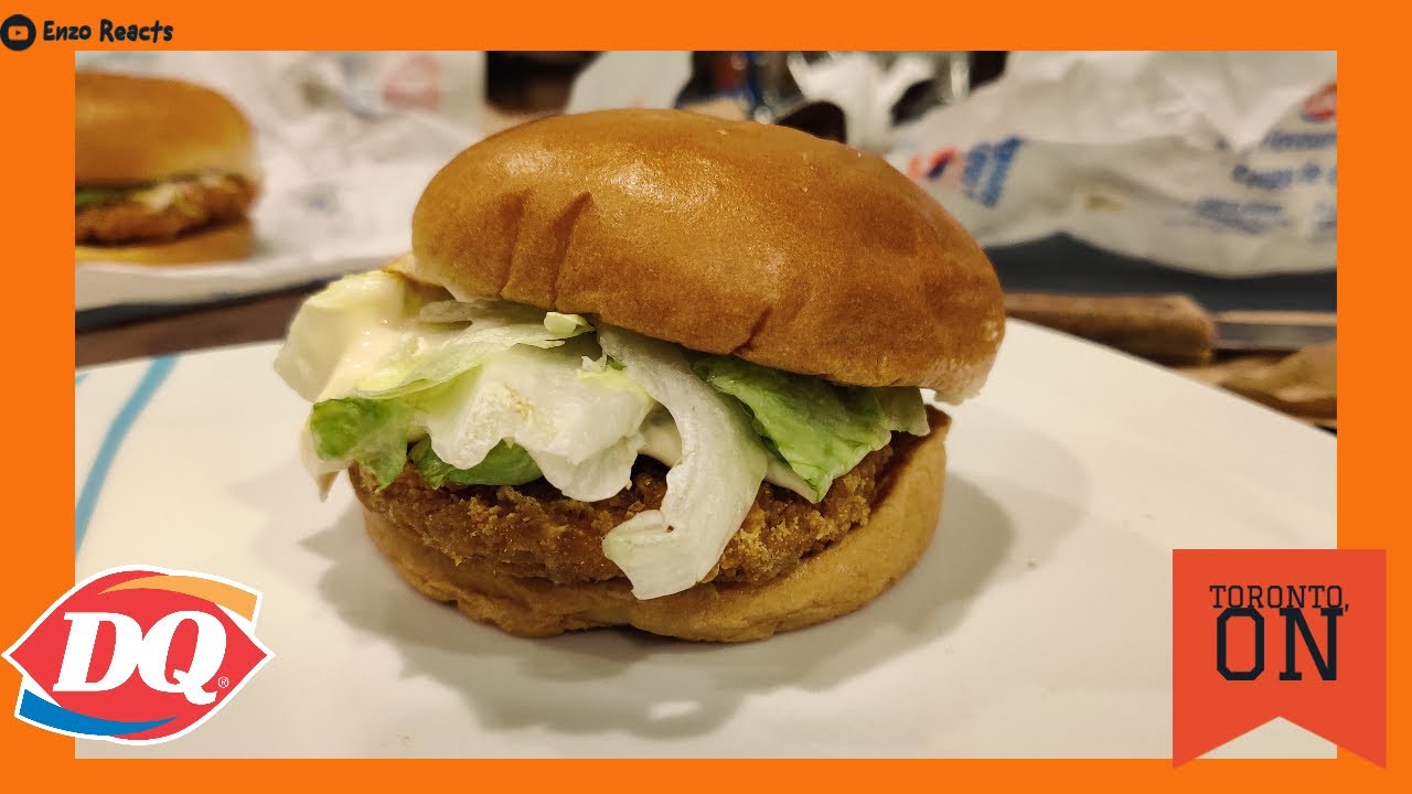 Enzo Reacts Chicken Sandwich Review - Dairy Queen (Toronto, ON) - YouTube