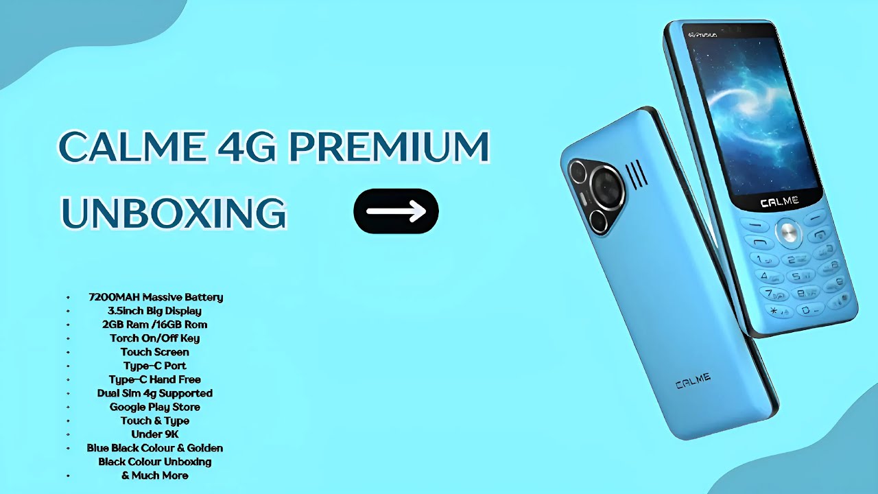 Calme 4g Premium Unboxing | Calme 4g Premium Price In Pakistan | Calme ...