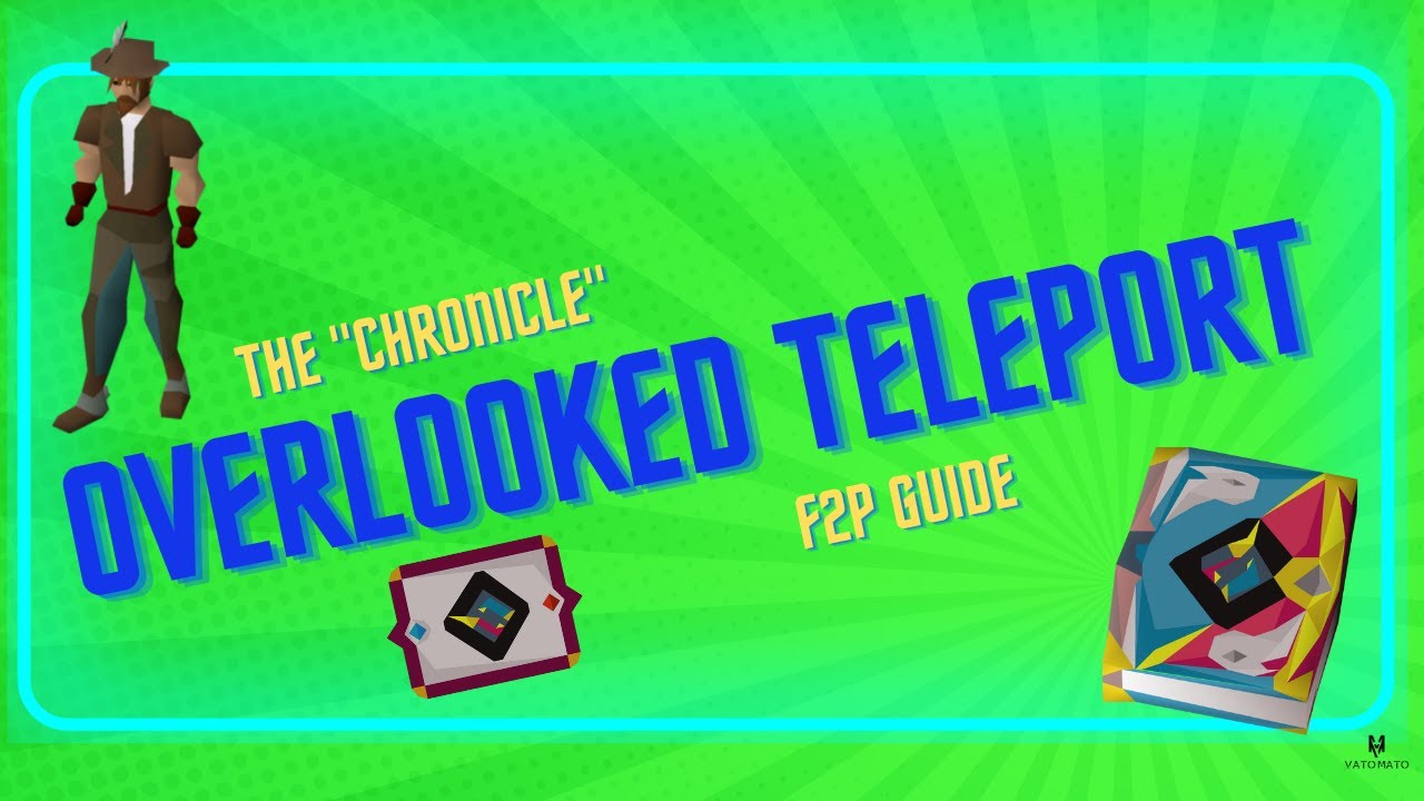 [OSRS GUIDE] MOST OVERLOOKED F2P TELEPORT ITEM! THE ''CHRONICLE'' - YouTube