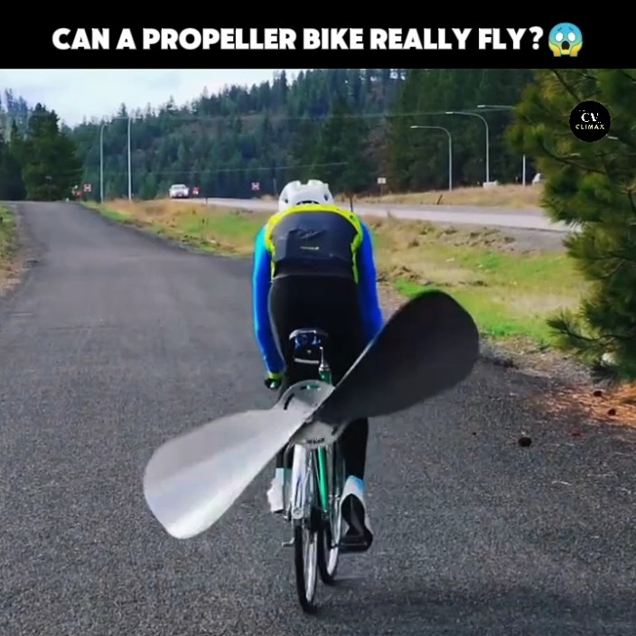 Installing a propeller on the back of a bicycle—will it increase speed ...