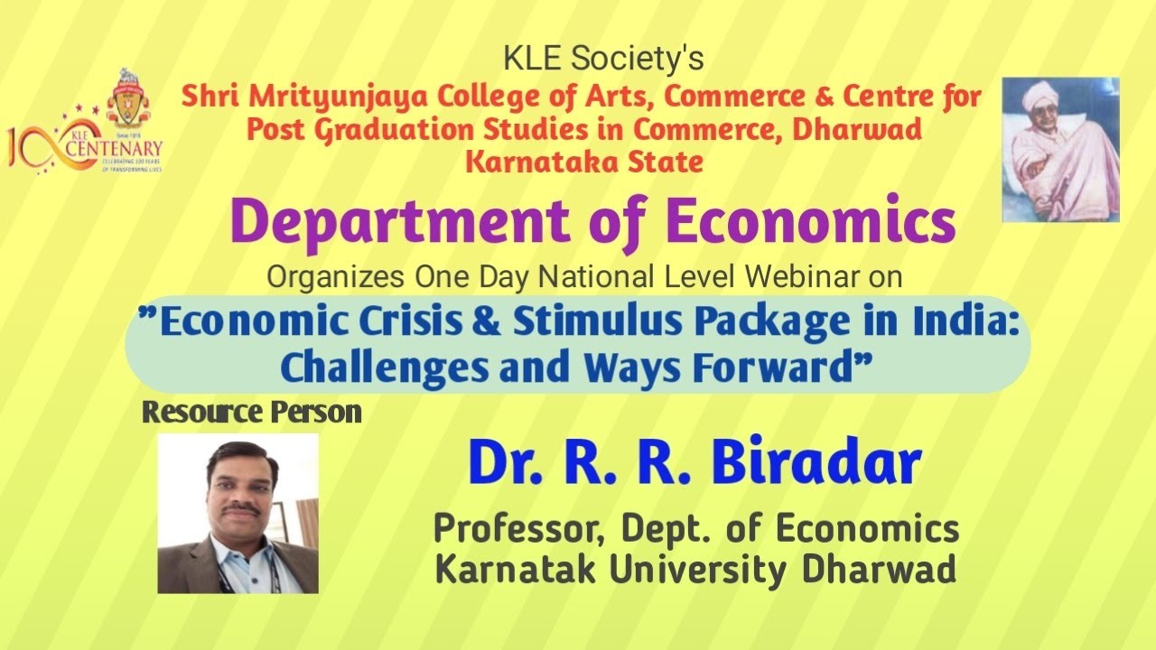 National Webinar on “Economic Crisis and Stimulus Package in India ...