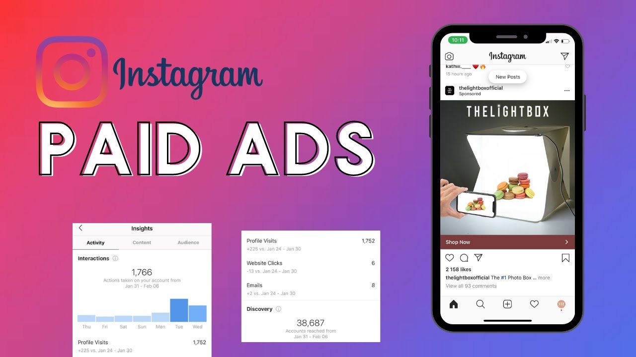 How to Grow your Instagram account with Paid ads (In app ads) - YouTube