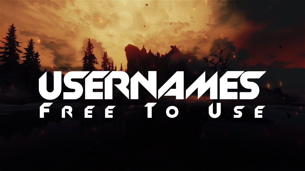 UNIQUE USERNAMES FOR GAMING, YOUTUBE CHANNEL | NOT USED | 2021 - YouTube