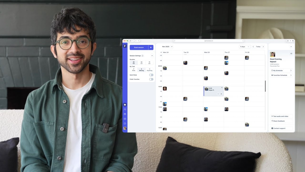 Meet the freshly redesigned Focusmate - YouTube
