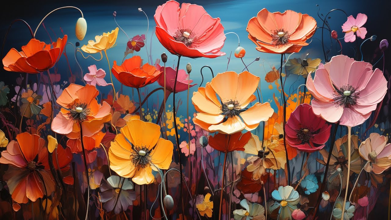 Flower Themed Art 3 - YouTube