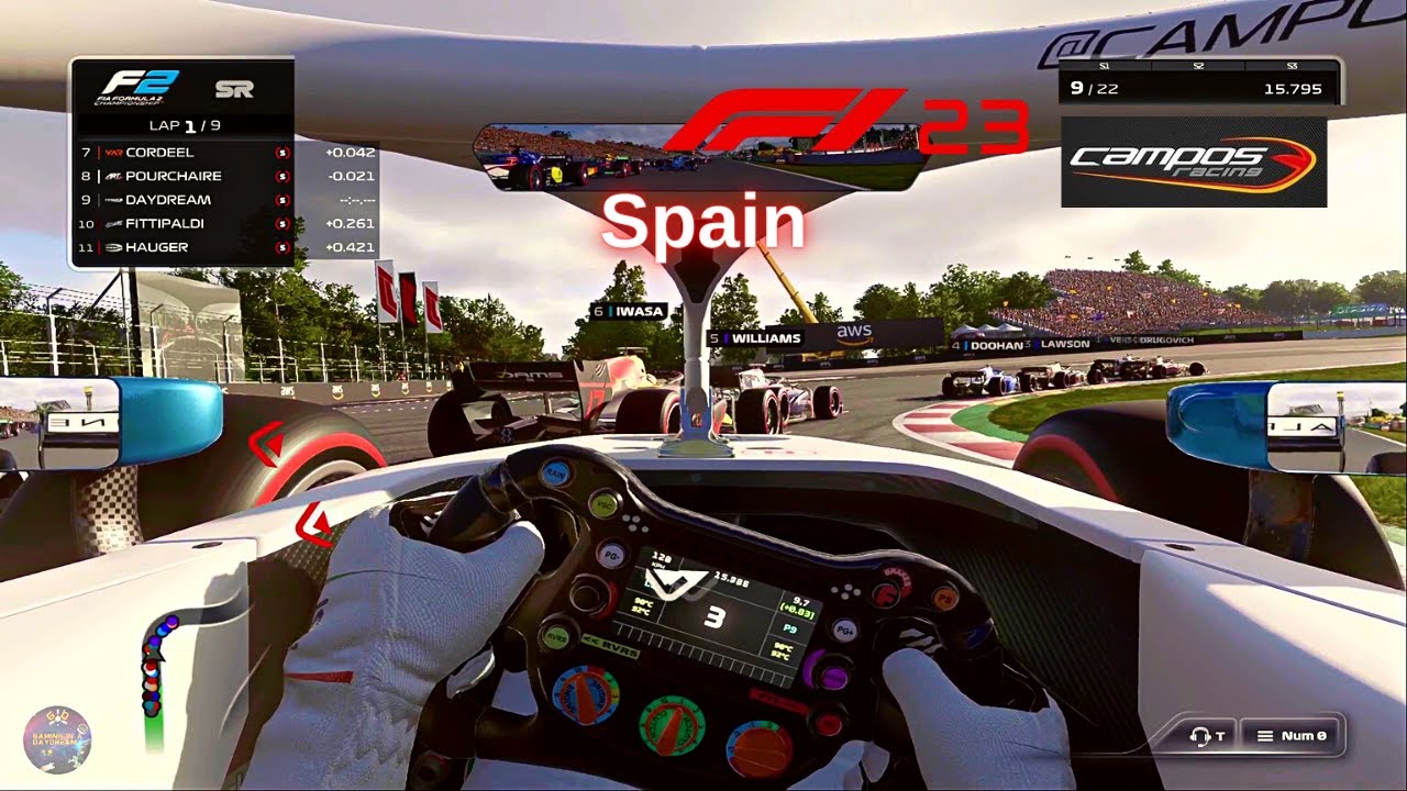 F1 23 Formula 2 CAMPOS RACING SPAIN 7/14 SPRINT RACE PC TECLADO ...
