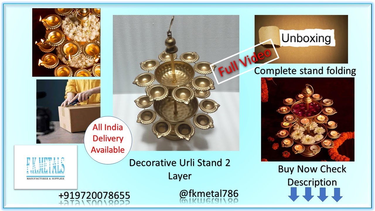 Unboxing Two Layer Diya Urli Stand l Exquisite 2 Layer Diya Urli Stand ...