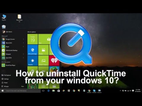 How to Uninstall QuickTime on Windows 10 - YouTube