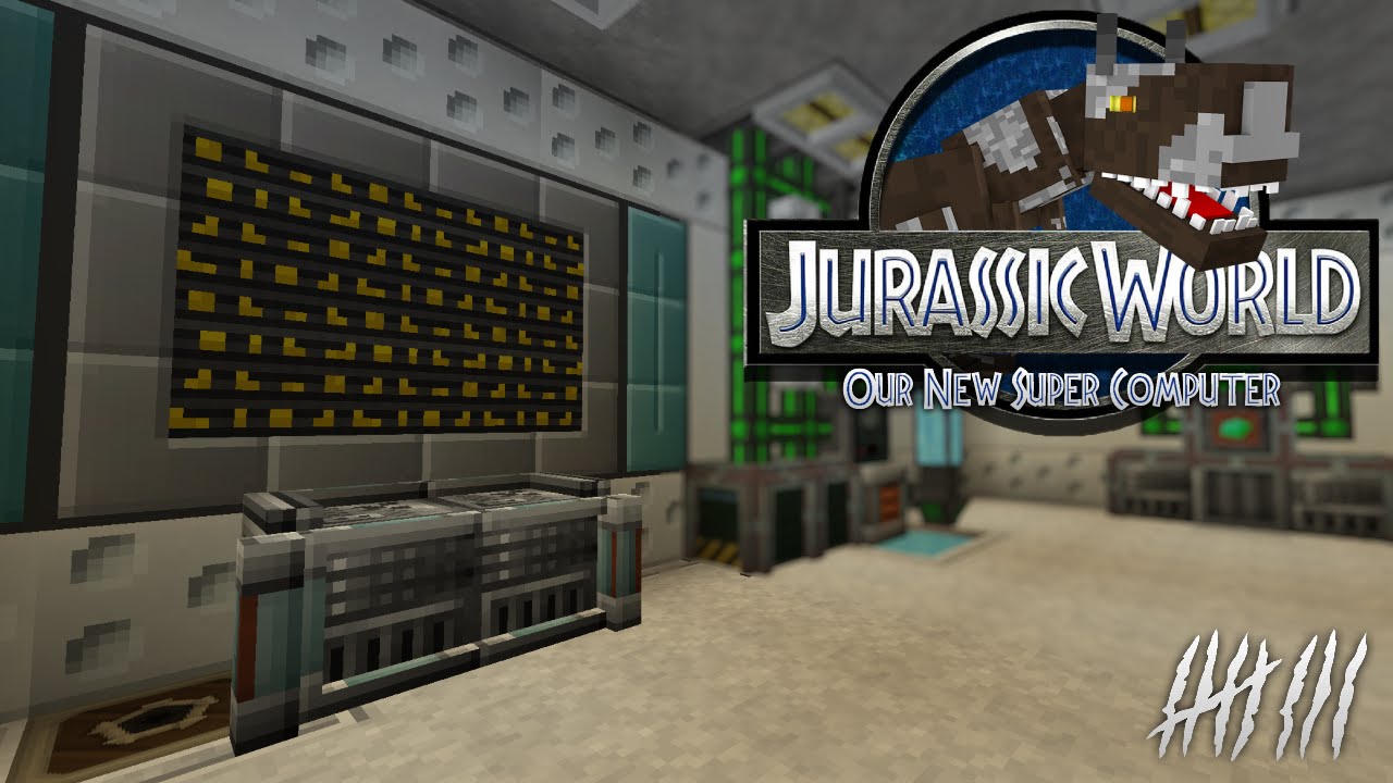 Minecraft: Jurassic World #8 - OUR NEW SUPER COMPUTER - YouTube
