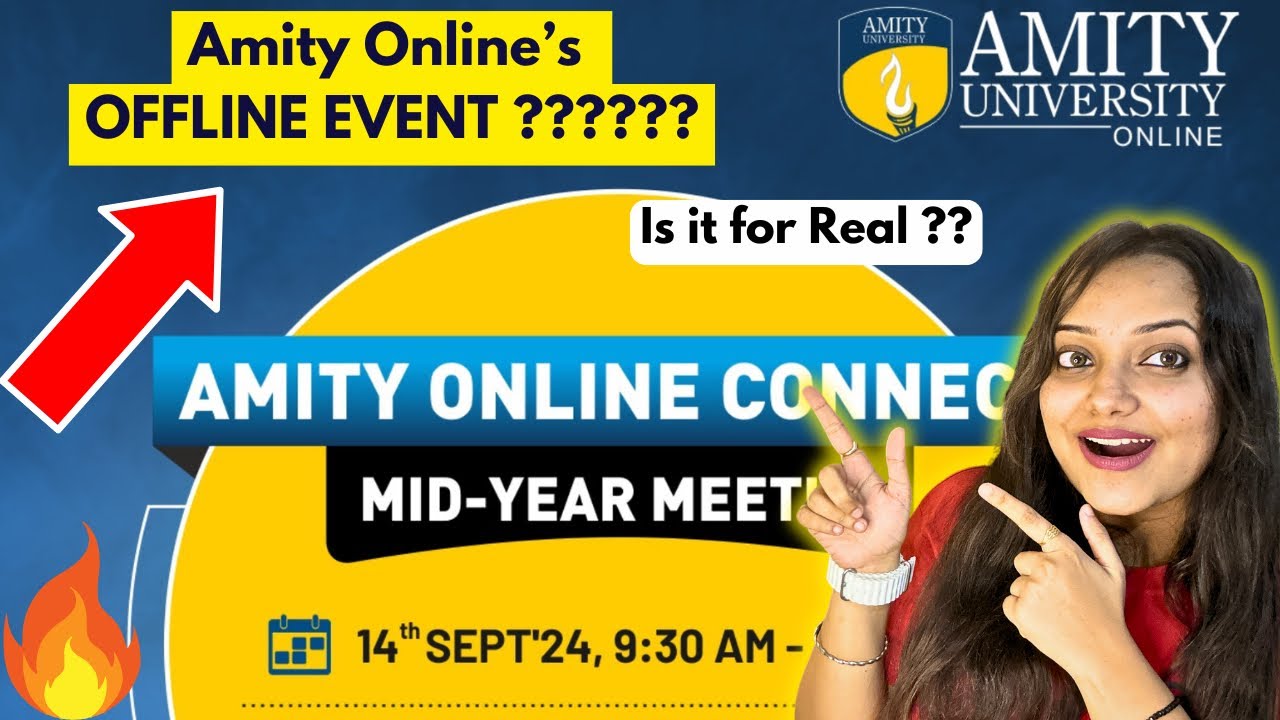 Amity Online’s OFFLINE Meetup is Finally Happening in NOIDA Campus!! 🫶🏻 ...