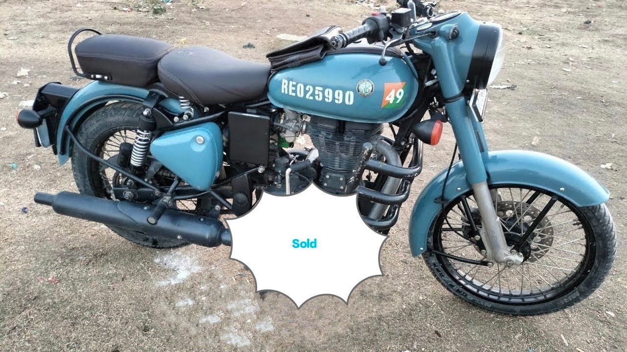 Royal Enfield Classic Signal 350 blue colour || For sale. - YouTube
