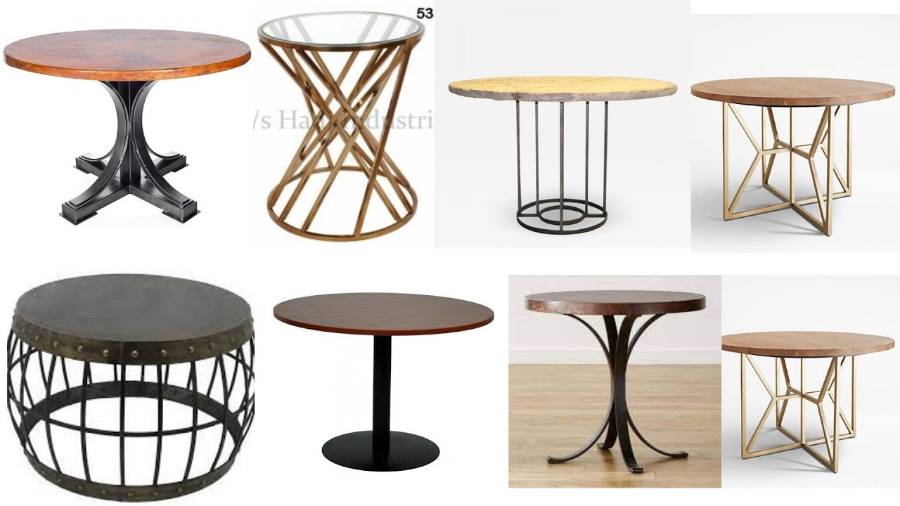 Top Circular metal leg table ideas/round metal leg table ideas - YouTube