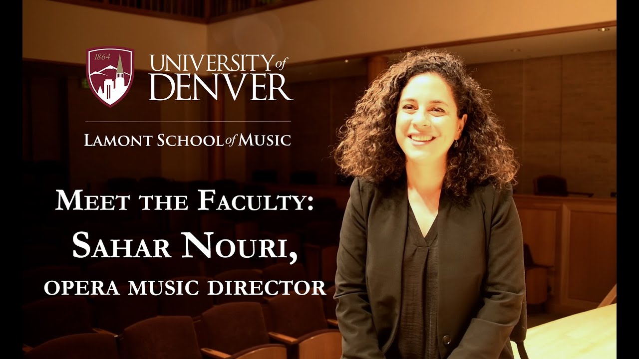 Meet the Faculty: Sahar Nouri, Opera Music Director - YouTube