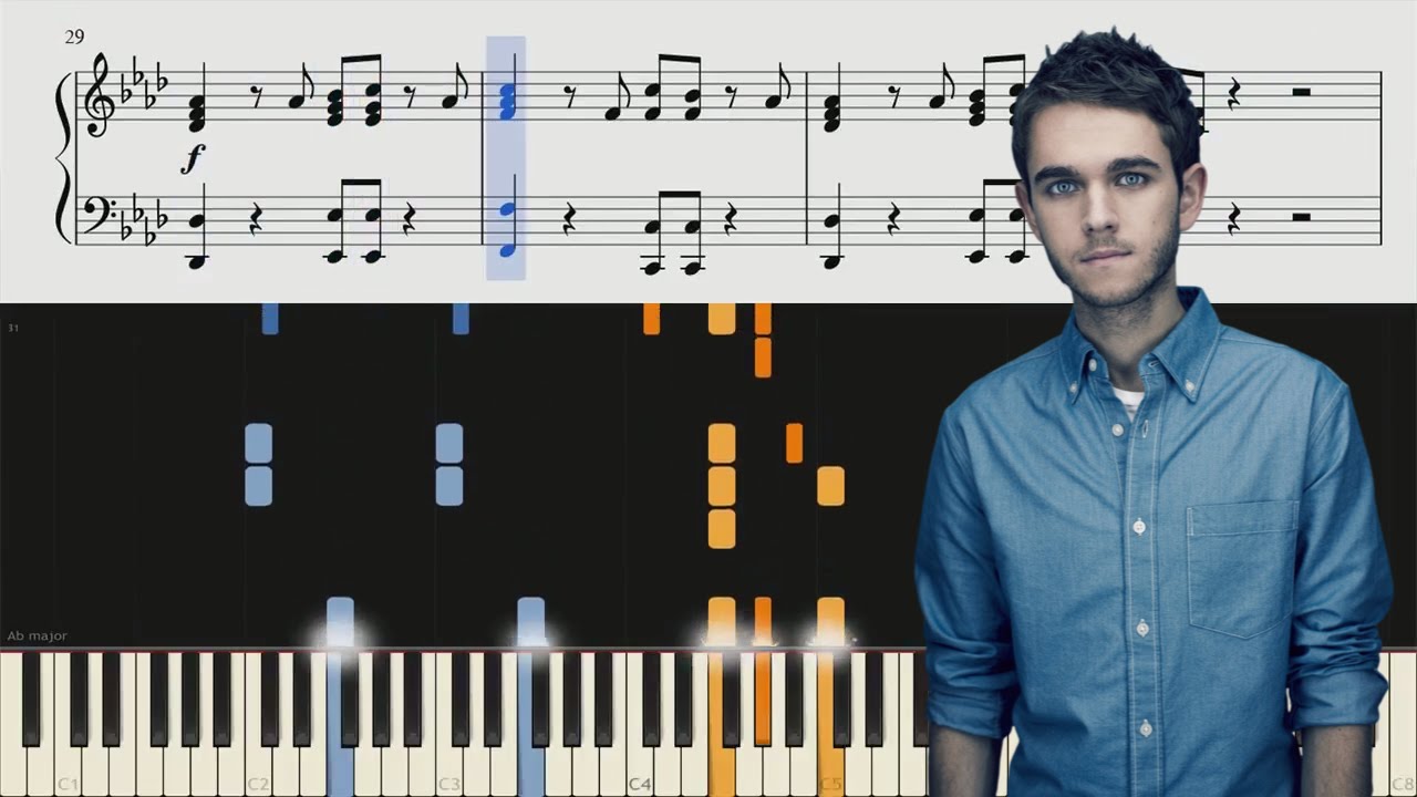 How to play Stay by Zedd & Alessia Cara on Piano (Tutorial + Sheets ...