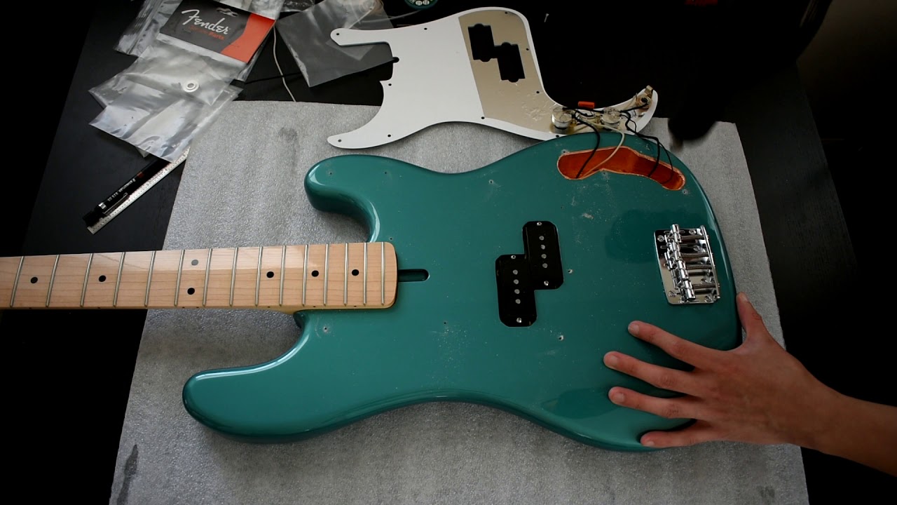 Partscaster P-Bass Build Part 5 (Final Wiring) - YouTube