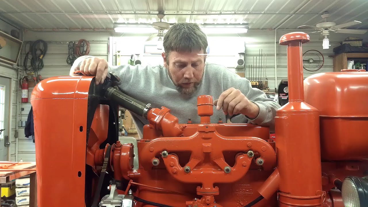 Allis Chalmers WD45 Restoration Radiator Install Wiring Pertronix ...