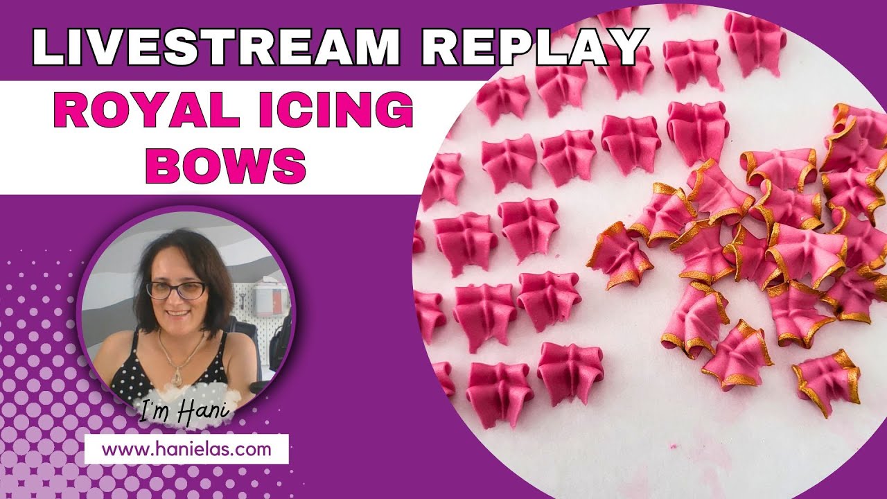 Easy Royal Icing Bows - Live Cookie Decorating - YouTube