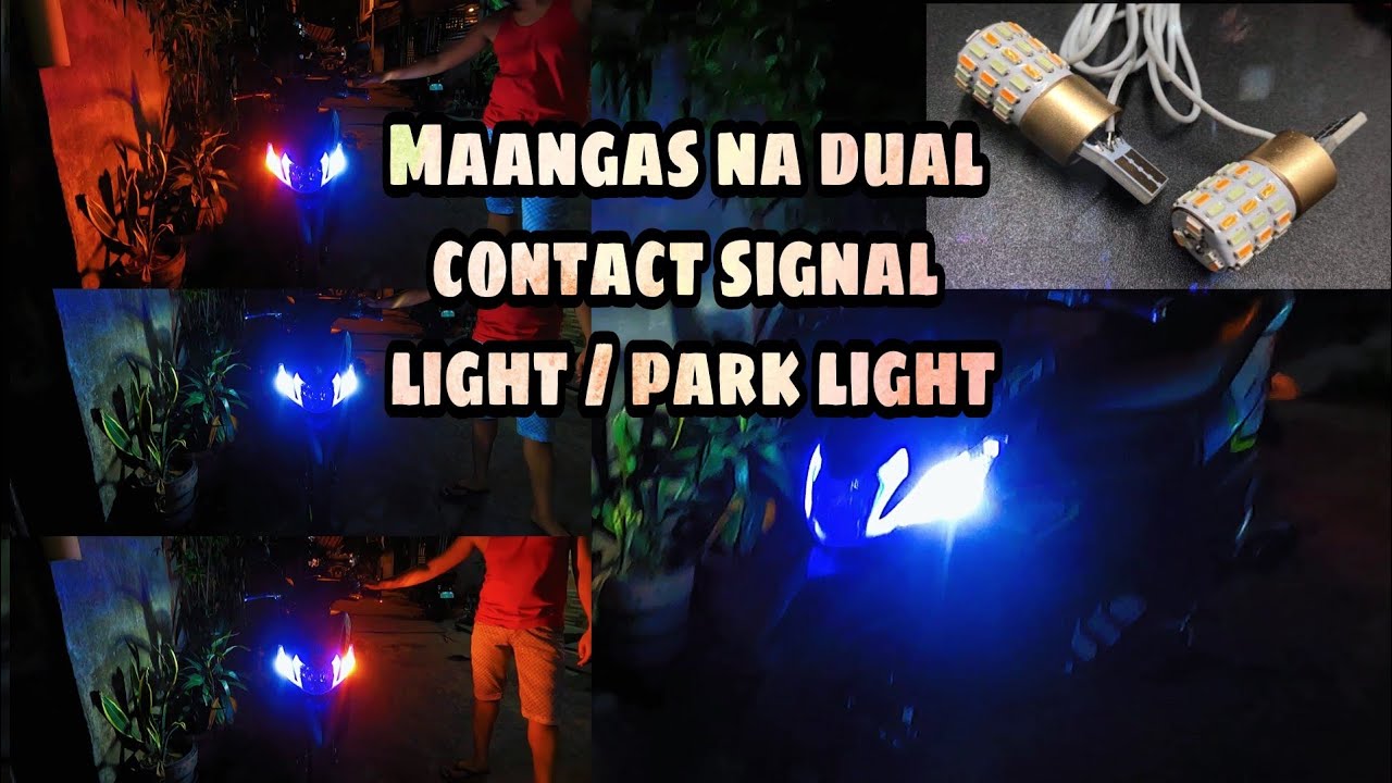 Dual contact signal light and park light..mio i 125 - YouTube