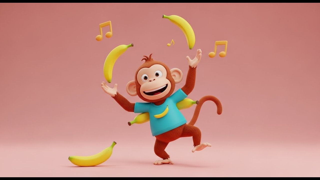 El Mono que Amaba los Plátanos | Rimas Infantiles y Canciones para ...