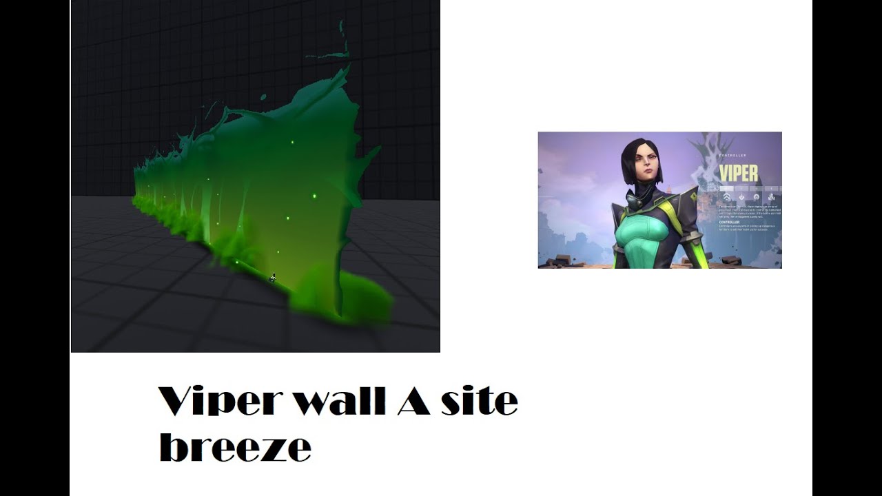 Valorant viper wall A site breeze - YouTube