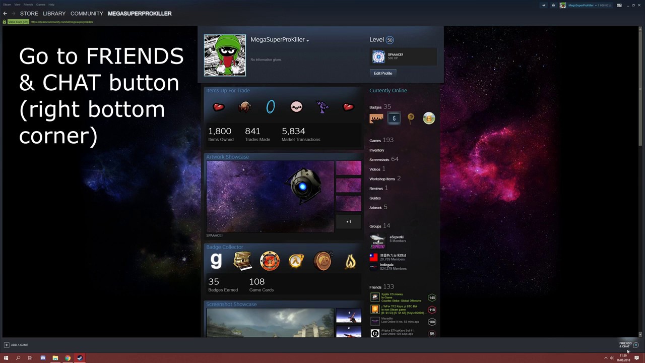 How to create an invite link on Steam - YouTube