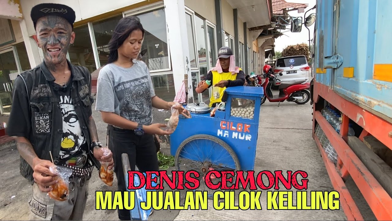 DENIS CEMONG SAMA PACARNYA RISA BELI CILOK - YouTube