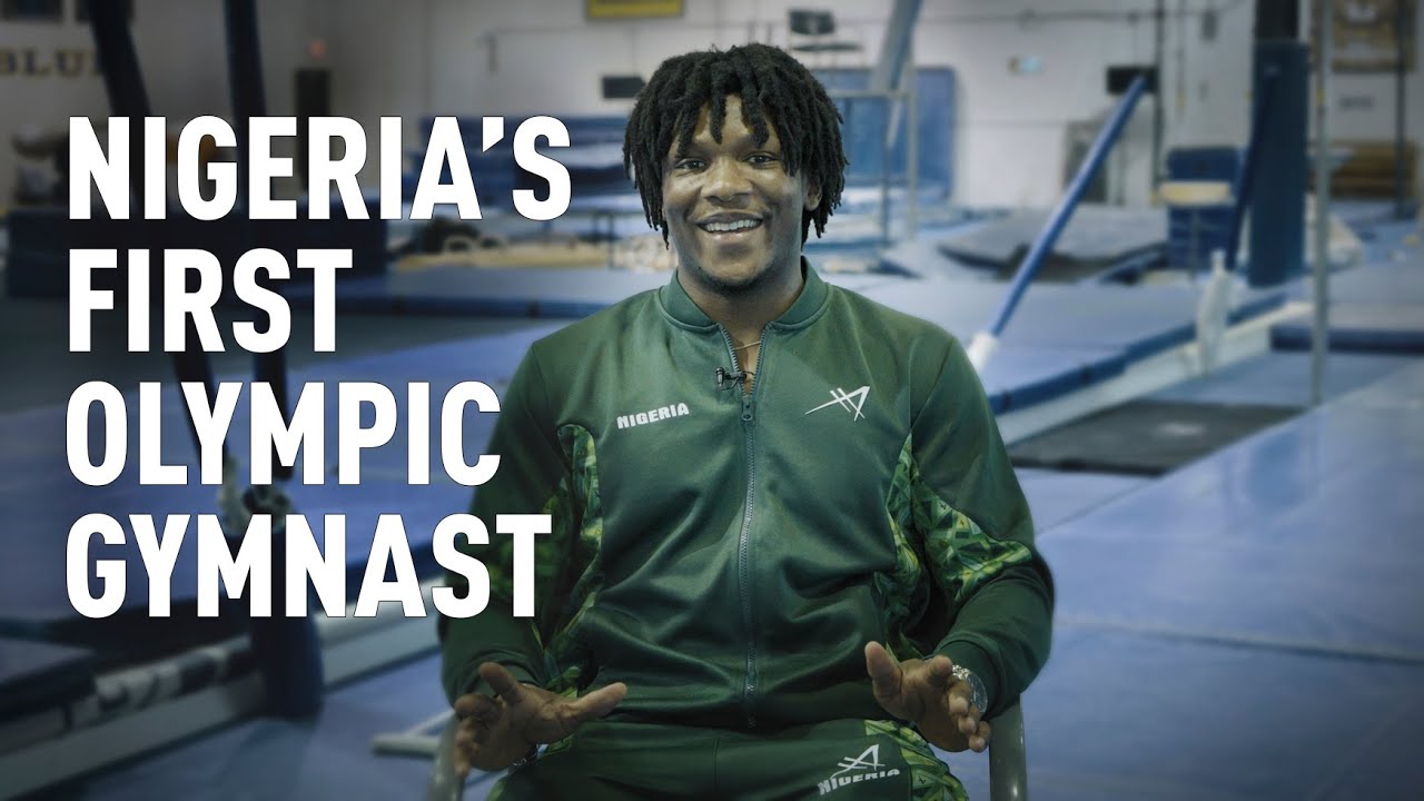 Uche Eke - Olympic Gymnast and Master of Science in Information - YouTube