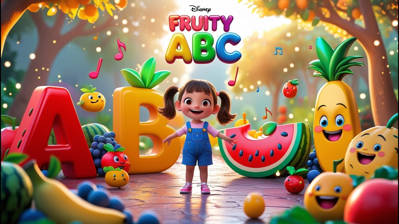 🍎 Fruity ABC Song 🍌 | Fun Alphabet Song for Kids 🎶 | Learn Your ABCs ...
