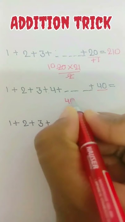 Addition trick #additiontricks #smarttricks #mathshorts - YouTube