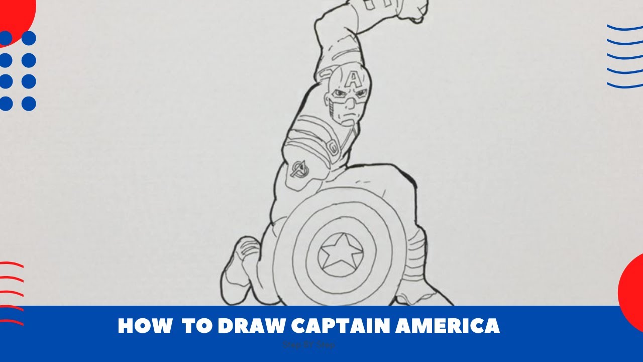 How to Draw Captain America Easy - YouTube