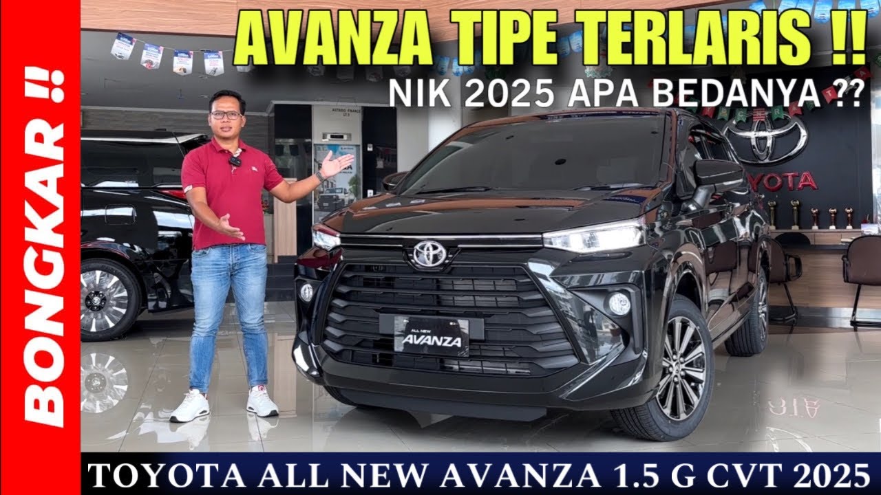 Bongkar !! TOYOTA NEW AVANZA 1.5 G CVT 2025 || REVIEW EXTERIOR ...